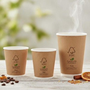 Quality FSC Certified Virgin Pulp Paper Cup Sustainable Forestry Food Grade Hot Drink for sale