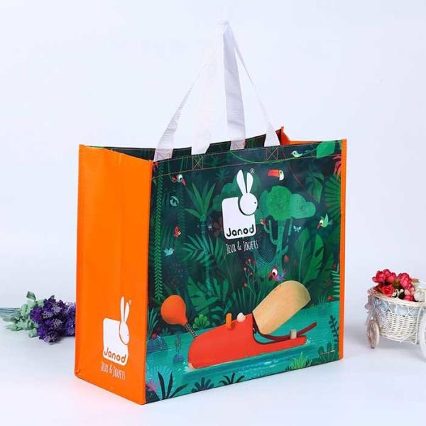 Quality Laminated Woven Shopping Bag 120Gsm Polypropylene Woven Bags Tear Resistant for sale