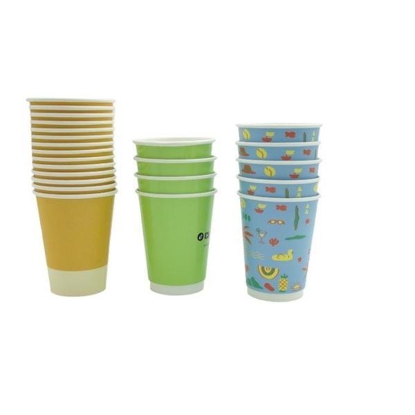 Quality 10oz Disposable Coffee Cups with Lids Heat & Leak-proof Paper Cups to Go Coffee for sale