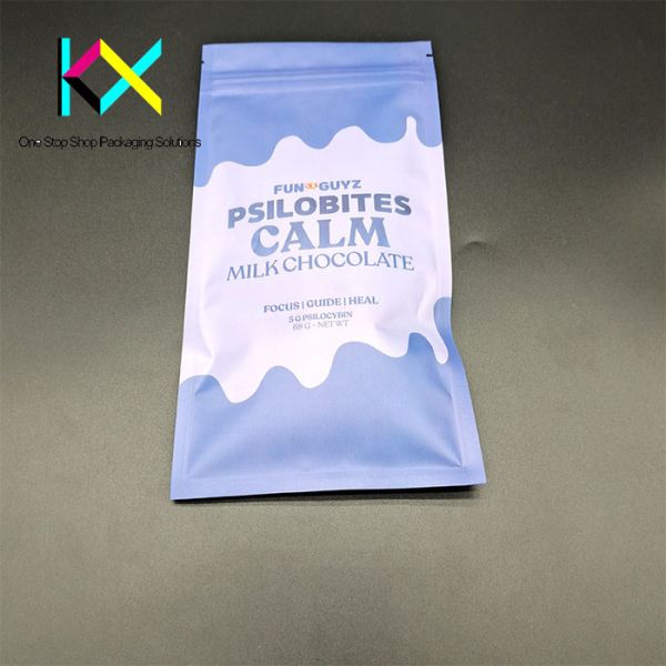 Quality Flex Foil Compostable Packaging Bags Flat Bottom Zipper Pouch For Food for sale