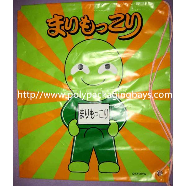 Quality Customized Colorful Drawstring Backpack Plastic Travel Bags For Clothes for sale
