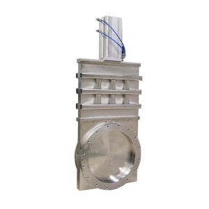 Quality Compact Slide Gate Valve Pneumatic Drive 0.6～0.7 Mpa Working Pressure for sale