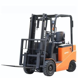 Quality 2t Electric Forklift Truck with 3.5m Two Stage Full Free Mast and 3650mm Min. for sale