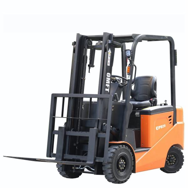 Quality 2t Electric Forklift Truck with 3.5m Two Stage Full Free Mast and 3650mm Min. Width for sale