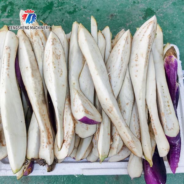 Quality 120KG Fruit and vegetable slicing machine eggplant and melon cutting long strip for sale