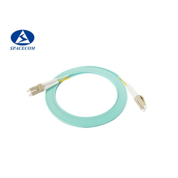 Quality 50/125 10M Fiber Optics Cables , UPC Lc Lc Duplex Patch Cord OM3 for sale