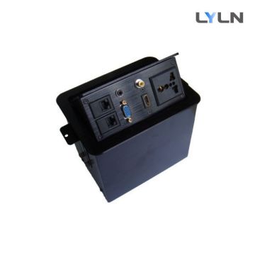 Quality Pop Up Conference Table Socket , Conference Table Cubby With Air Actuator for sale