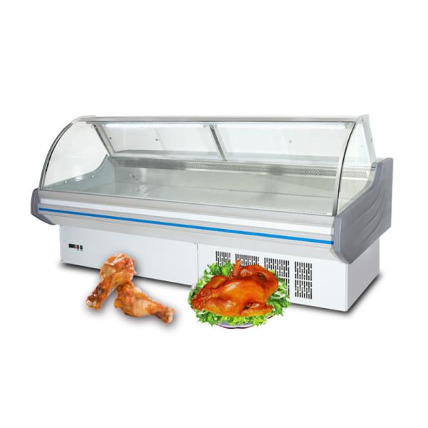 Quality Commercial Glass Door Deli Meat Showcase Chiller for sale