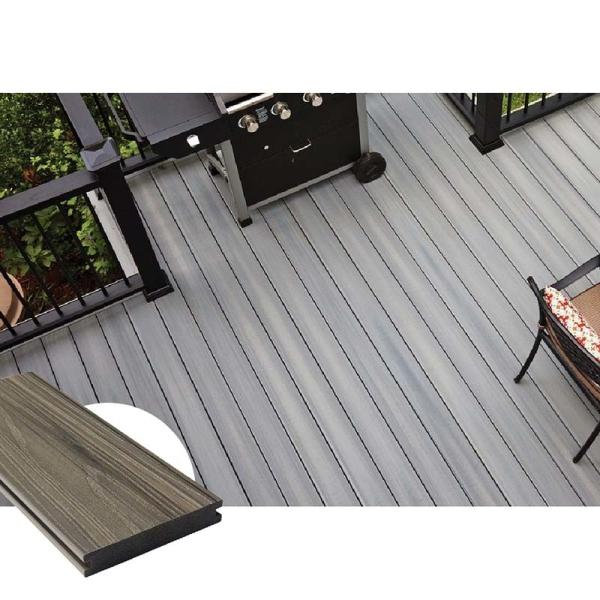 Quality Balcony 5.4m Capped Composite Decking Trims Space Gray Anti UV for sale