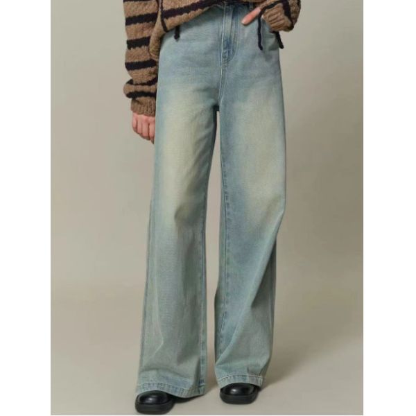 Quality Loose-fit wide-leg design with mid-high waist for sale