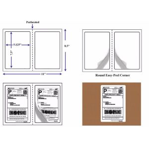Quality 8.5 * 11 Die Cut Blank Thermal Labels For Shipping for sale