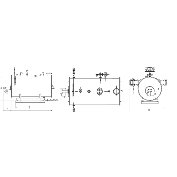 Quality Durable Horizontal Oil / Gas Fired Package Steam Boiler Advanced for sale