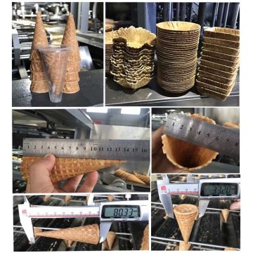 Quality 1600Pc/H Automatic Feeding Ice Cream Waffle Cone Making Machine for sale