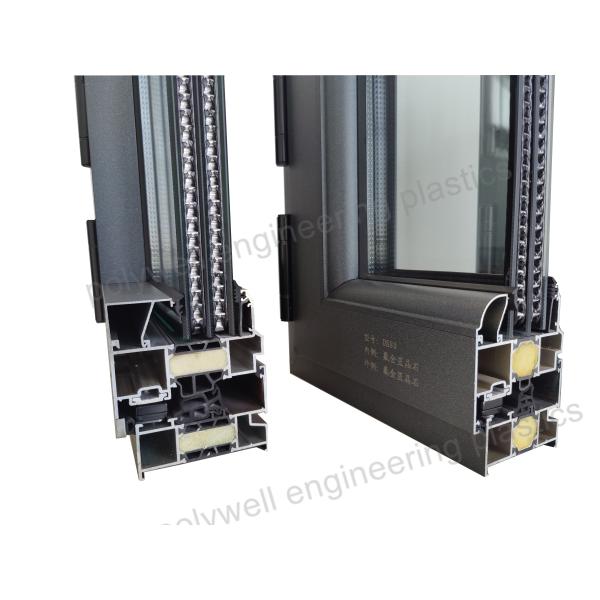 Quality Customized Windproof Aluminum Window 6061 PA66 Heat Insulation Profile for sale