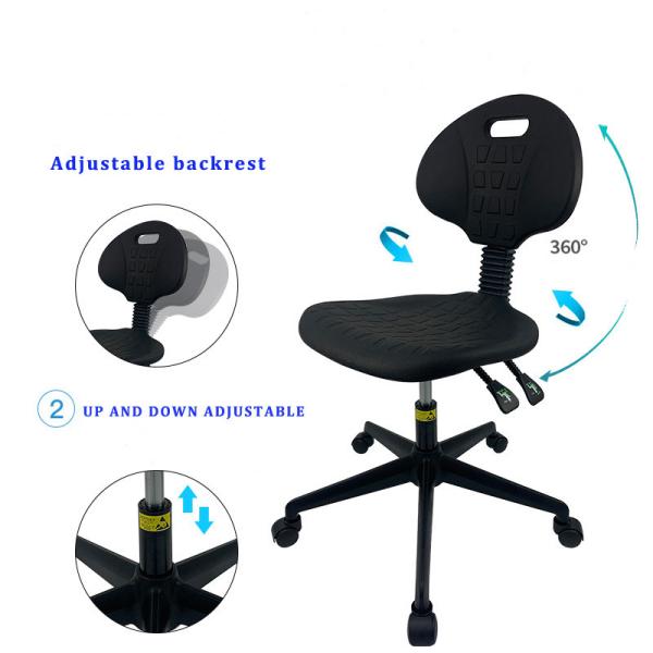 Quality 360mm Back PU Lab Antistatic Chairs for sale