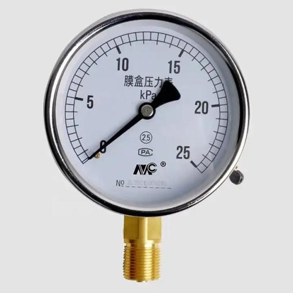 Quality YE-100 Diaphragm Pressure Gauge Sensor 0-40kpa Easy Installation for sale