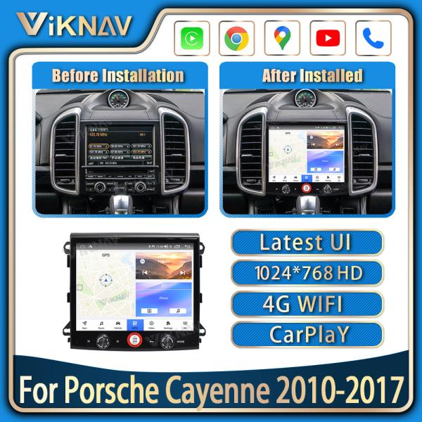 Quality Viknav Car Radio For Porsche Cayenne (2010-2017) 8.4 inch Android Auto Stereo Multimedia Player GPS Navigation Wireless for sale