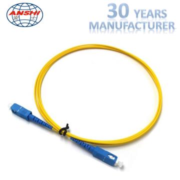 Quality Fiber Optic Patch Cord SC - SC Connector Singlemode SM Simplex SX Can Customize for sale
