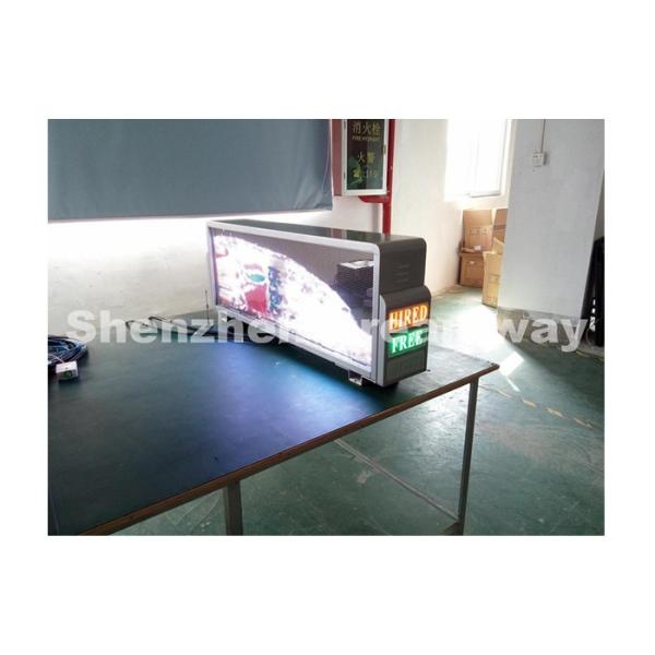 Quality 5 mm Pixel Pitch LED Taxi Top Advertising with 3G / WIFI / USB Control for sale