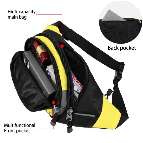 Quality Unisex Waterproof Waist Pack Multifunctional Waist Bag Paillette Pattern Type for sale