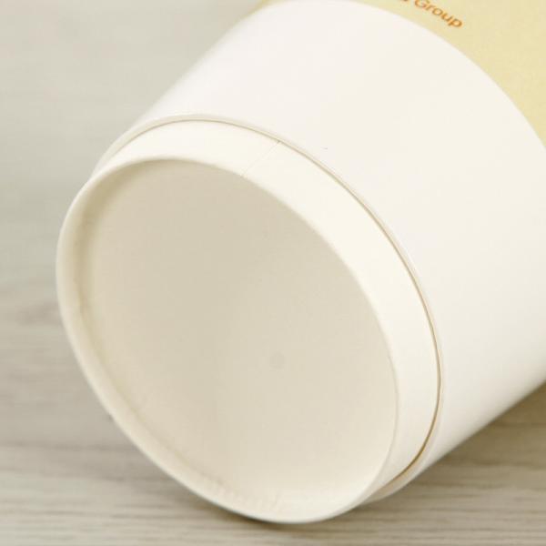 Quality 16oz 500cc Disposable Single Use White Paper Coffee Cup Double Layer Paper Cup for sale