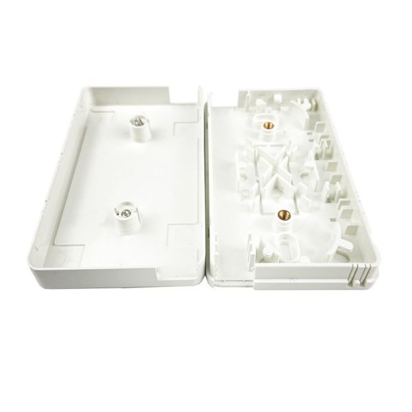 Quality ABS 2-Cores Plastic Fiber Optic Faceplate Socket Panel For Indoor FTTX Network for sale