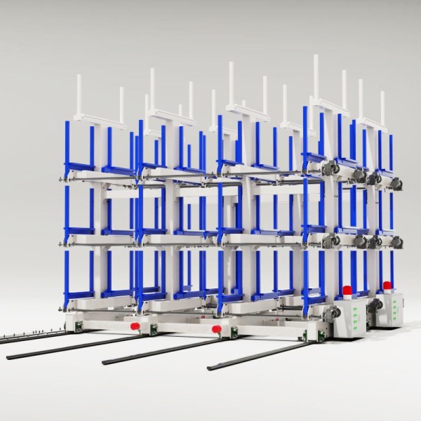 Quality Electric Mobile Telescopic Cantilever Racking Automatic Loading and Unloading for sale