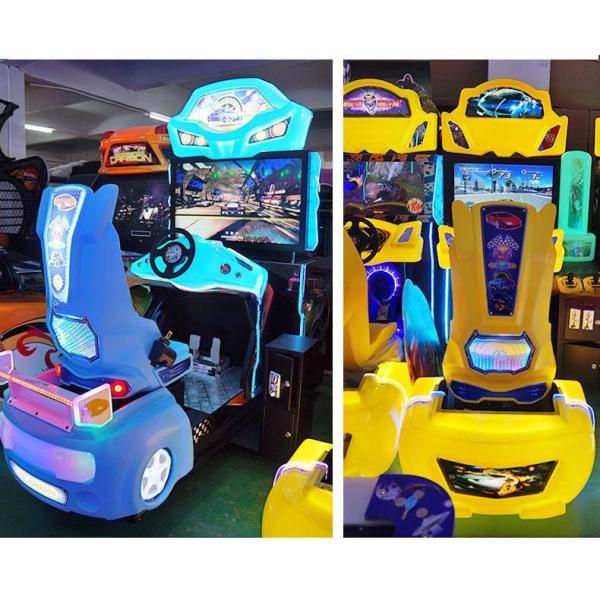 Quality Double Players Car Driving Arcade Machine Luxury For Shopping Mall for sale