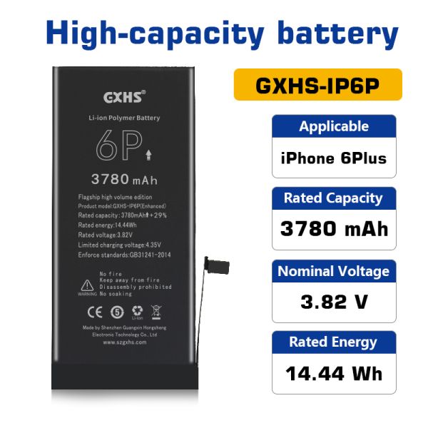 Quality High-Capacity 3046 mAh iPhone Battery with 500 Recharge Cycles and OEM Compatibility For iPhone 6Plus for sale