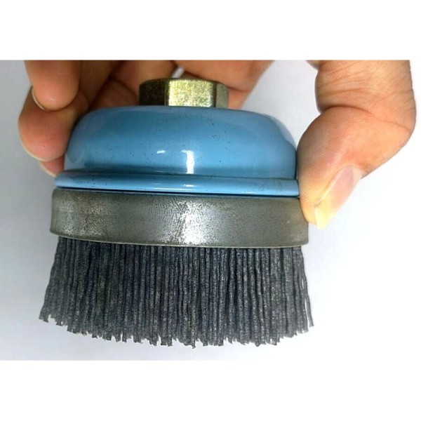 Quality Durable 3 inch Nylon Abrasive Cup Brush for Removing Paint and Corrosion for sale