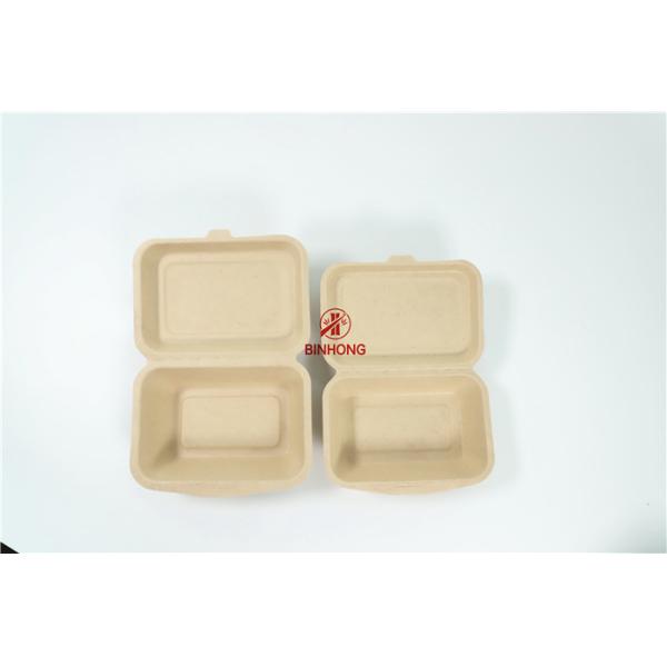 Quality Sugarcane Desechables Fast Food Packaging Box Biodegradable Compostable for sale