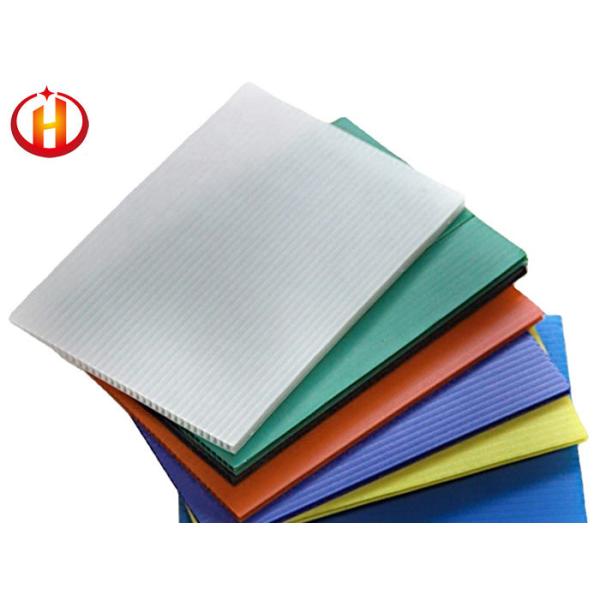 Quality White Non Toxic PP Corrugated Plastic Sheets Corrosion Resistant for sale