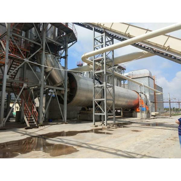 Quality Efficient Integrated Wood Chips Single / Triple Pass Rotary Drum Dryer for sale
