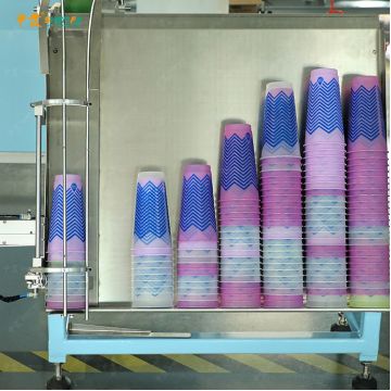Quality Automatic servo one color plastic cone cup screen printing machine with auto for sale