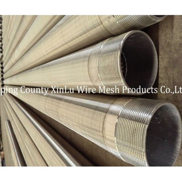Quality Wedge Wire Wrapped Screens Stainless Steel Water Well Pipe 76 - 500mm Diameter for sale