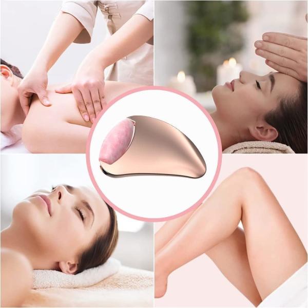Quality Mini Nephrite Jade Face Roller Massager For Face Natural Tighten Lifting Neck Gua Sha Set for sale