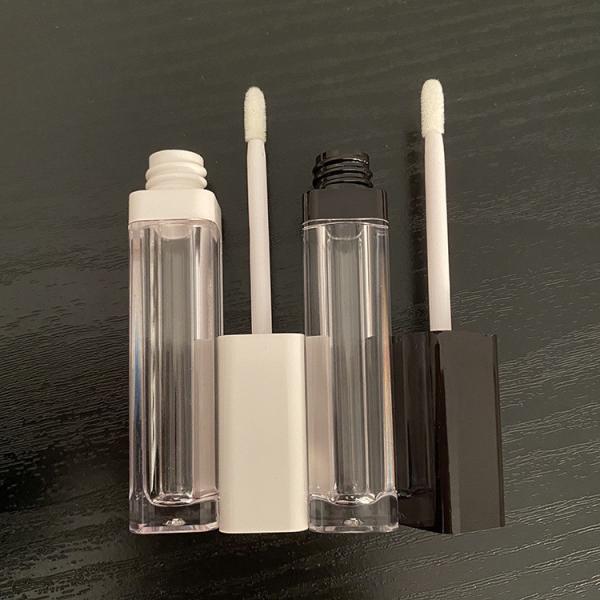 Quality 6.5ML Square Empty Lip Gloss Tube With Logo Small Batch Customization for sale