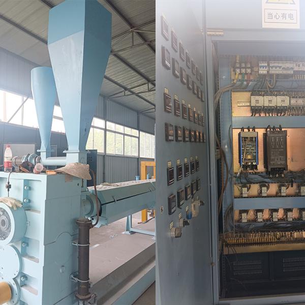 Quality Second Hand PP Woven Bag Machine Flat Yarn Extruder Machine With Pin Roller for sale