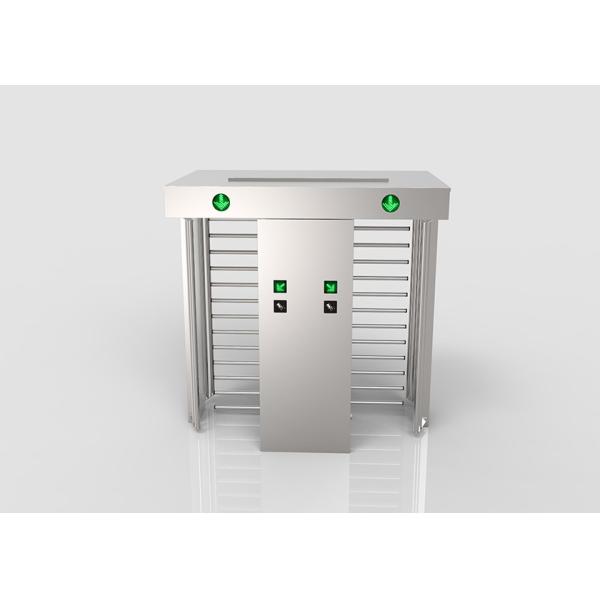Quality 304 Stainless Steel Full Height Turnstile with Double Lane and Automatic Reset for sale