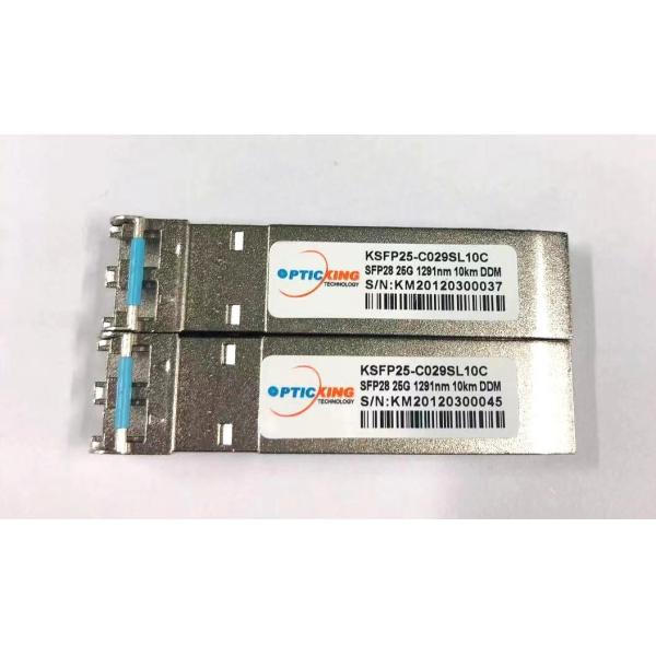 Quality 1291nm 10KM 25G SFP28 CWDM OPTICKING Fiber Optic Transceiver for sale