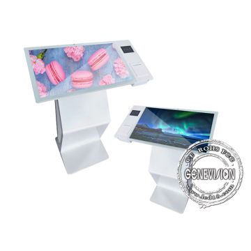 Quality Thermal Printer QR Code Scanner Touch Screen Kiosk Podium 43" for sale