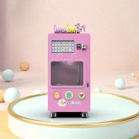 Quality Multi Flavors Robot Cotton Candy Vending Machine 220V Wireless Remote for sale