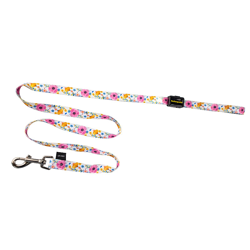 Quality Led Luminating Pet Traction Rope Rechargeable Dog Harness Leash for sale