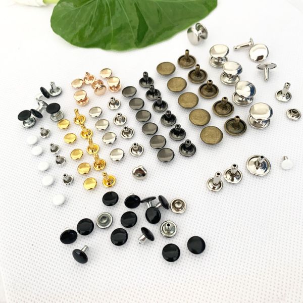 Quality Shiny Silver Rivet Metal Rivet Snap Button For Decoration for sale