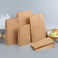 Quality Offset Printing Recyclable Brown Paper Packaging For Food Kraft Coffee Bag for sale