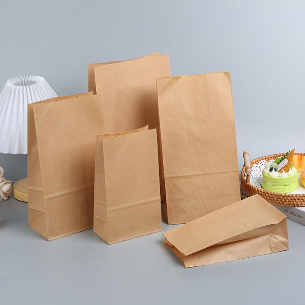 Quality Offset Printing Recyclable Brown Paper Packaging For Food Kraft Coffee Bag for sale