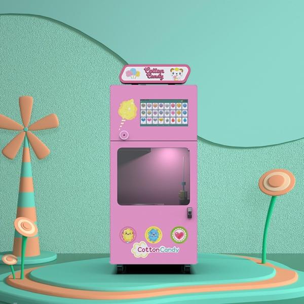 Quality Coin Bill Automatic Cotton Candy Vending Machine for sale