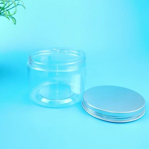 Quality Kitchen Countertop 400ML Plastic Screw Cap Jars Shrink Wrap Logo for sale