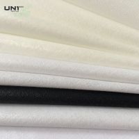 Quality 150 cm Width Shrinkage Resistant 100% Polyester Bonded Interlining Fabric for for sale
