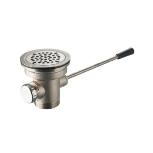 Quality Steel Commercial High Temp Dishwasher Part Twist Lever Drain For Waste Valve for sale